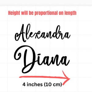 Tumbler Holographic Name Decal, Vinyl Name Decal, Vinyl Lettering ...