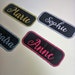 Embroidered Name Tag Black Name Patch Iron on Embroidered - Etsy