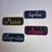 Embroidered Name Tag Black Name Patch Iron on Embroidered - Etsy