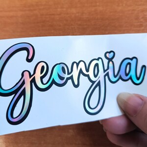 Vinyl Name Decal, Tumbler Name Decal, Layered Name Sticker, Vinyl ...