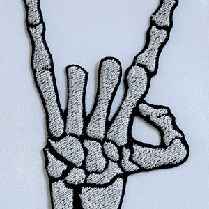 Hand Embroidered Patch, Hand Iron on Patch, Hand Patch, We Rock Patch ...