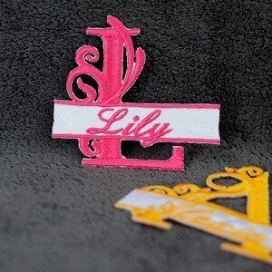 Embroidered Monogram Name Patch, Iron on Embroidered Monogram, Monogram ...