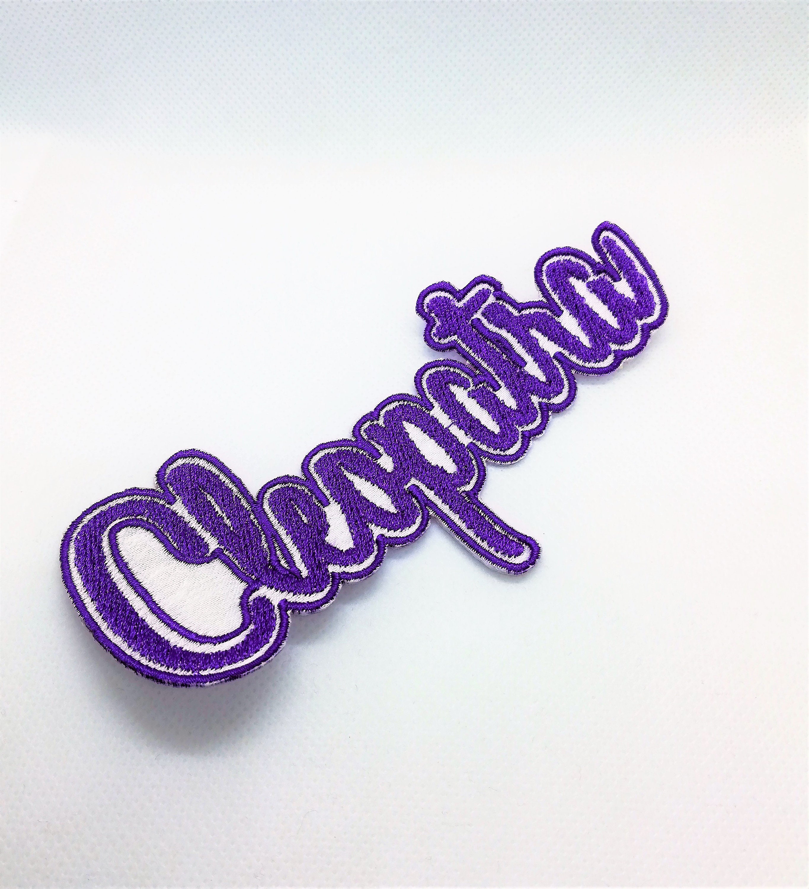 Single Iron on Embroidered Name Patches Embroidered Name Tag - Etsy