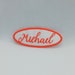 White Iron on Name Patch, Custom Embroidered Name Patch, White Name Tag ...