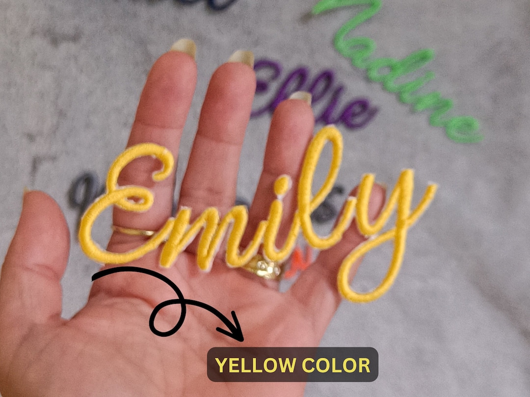 Custom Embroidered Iron-on Name Patch: Personalized Applique - Etsy