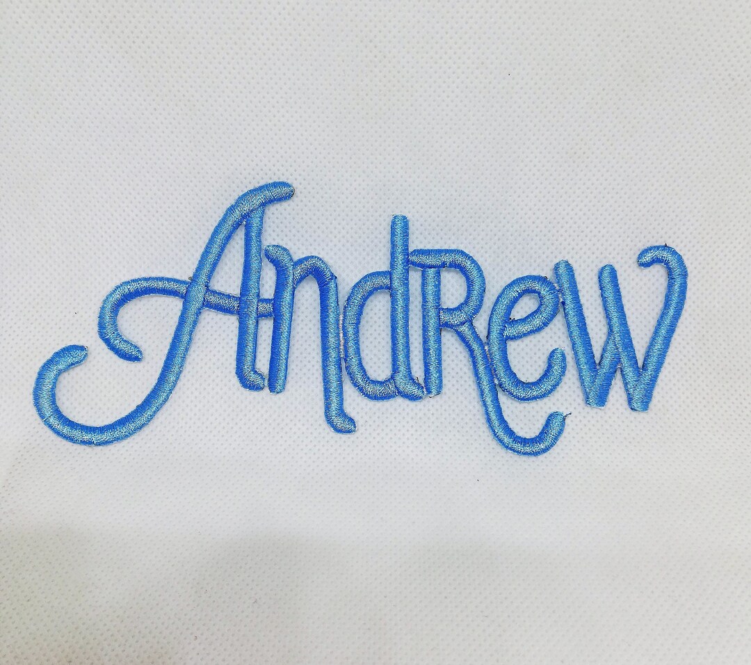 Personalized Embroidered Iron-on Name Patch: Custom Applique for ...