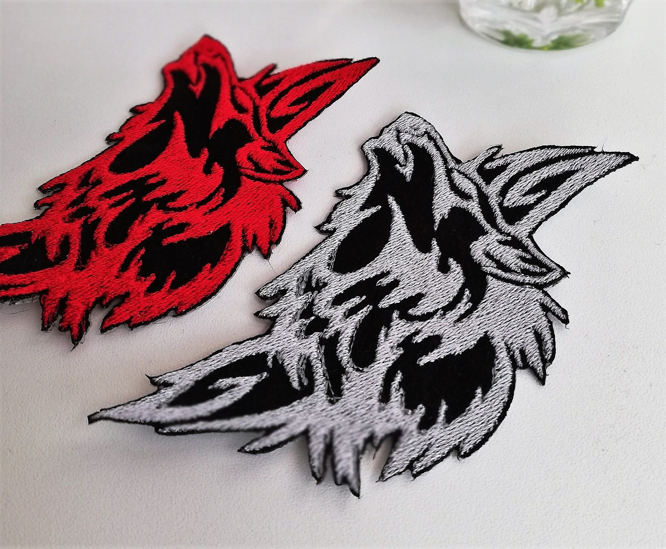 Embroidered Animal Patches Iron on Embroidered Wolf Patches - Etsy