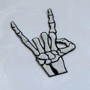 Hand Embroidered Patch, Hand Iron on Patch, Hand Patch, We Rock Patch ...