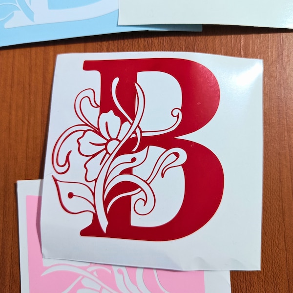 Vinyl Initial Decal - Etsy
