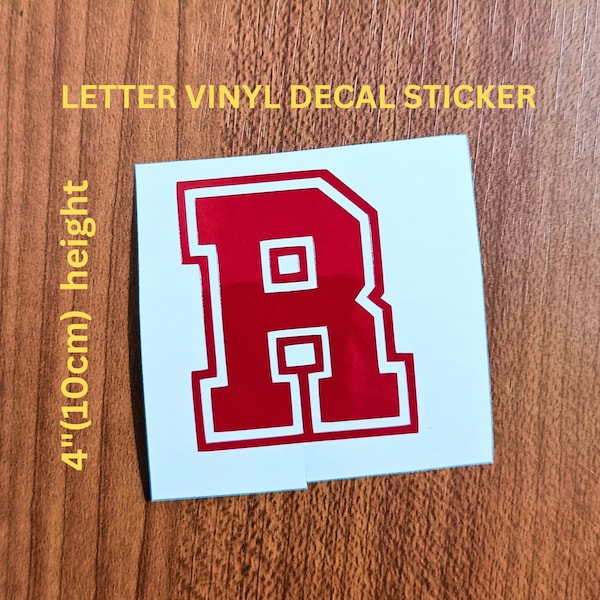 Varsity Letter Decal - Etsy