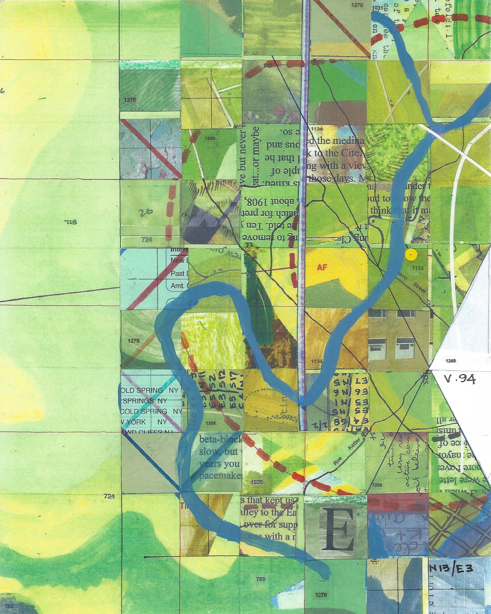 Art & Collectibles Mixed Media & Collage Other Assemblage Jerry's Map ...