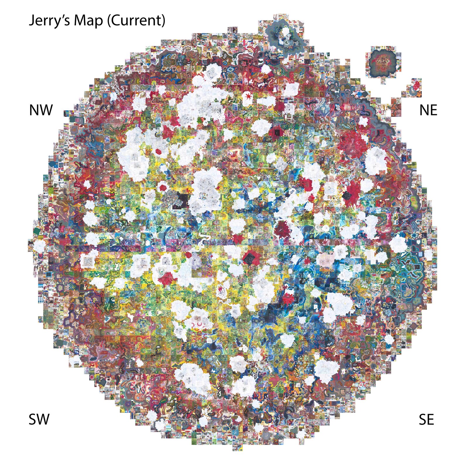 Jerry's Map Original Panel S5/ W9, Gen VI: Collectible Generative Art ...