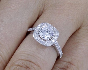 Round Square Ring | Etsy