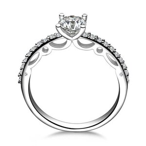 1ct Carat 925 Sterling Silver Solitaire CZ Engagement Ring | Etsy