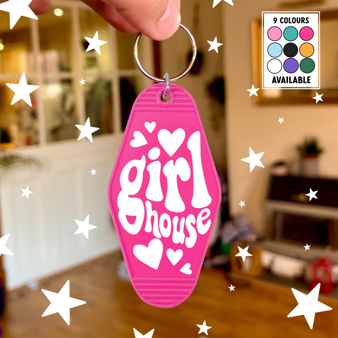 Girl House Keychain | Motel Style Keychains, First Home Gift ...