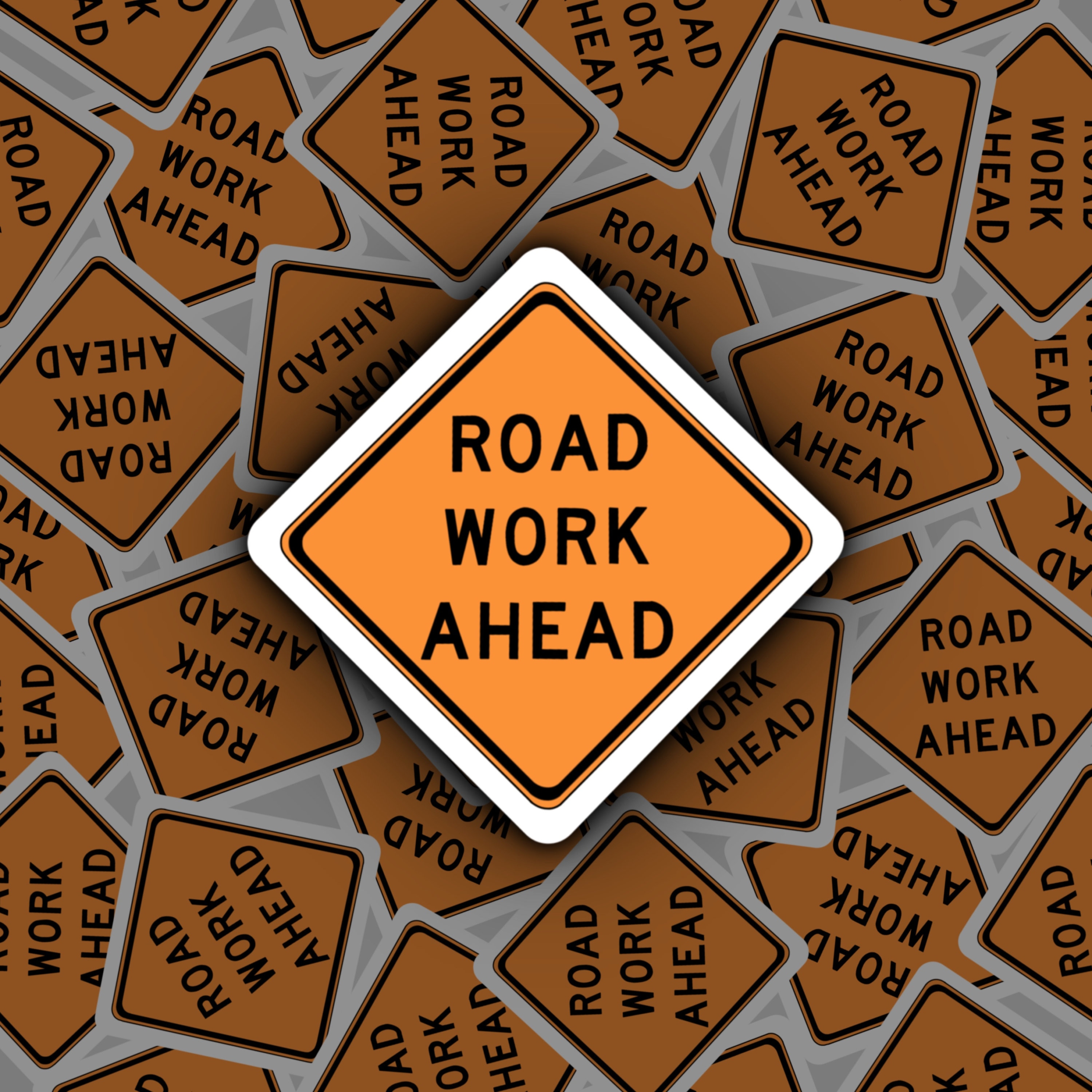 Road Work Ahead Uh Yeah I Sure Hope it Does Vine Sticker - Etsy