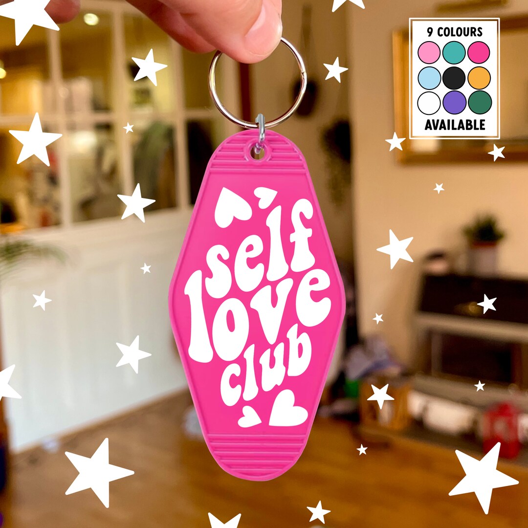 Self Love Club Keychain | Motel Style Keychains, Motivation ...