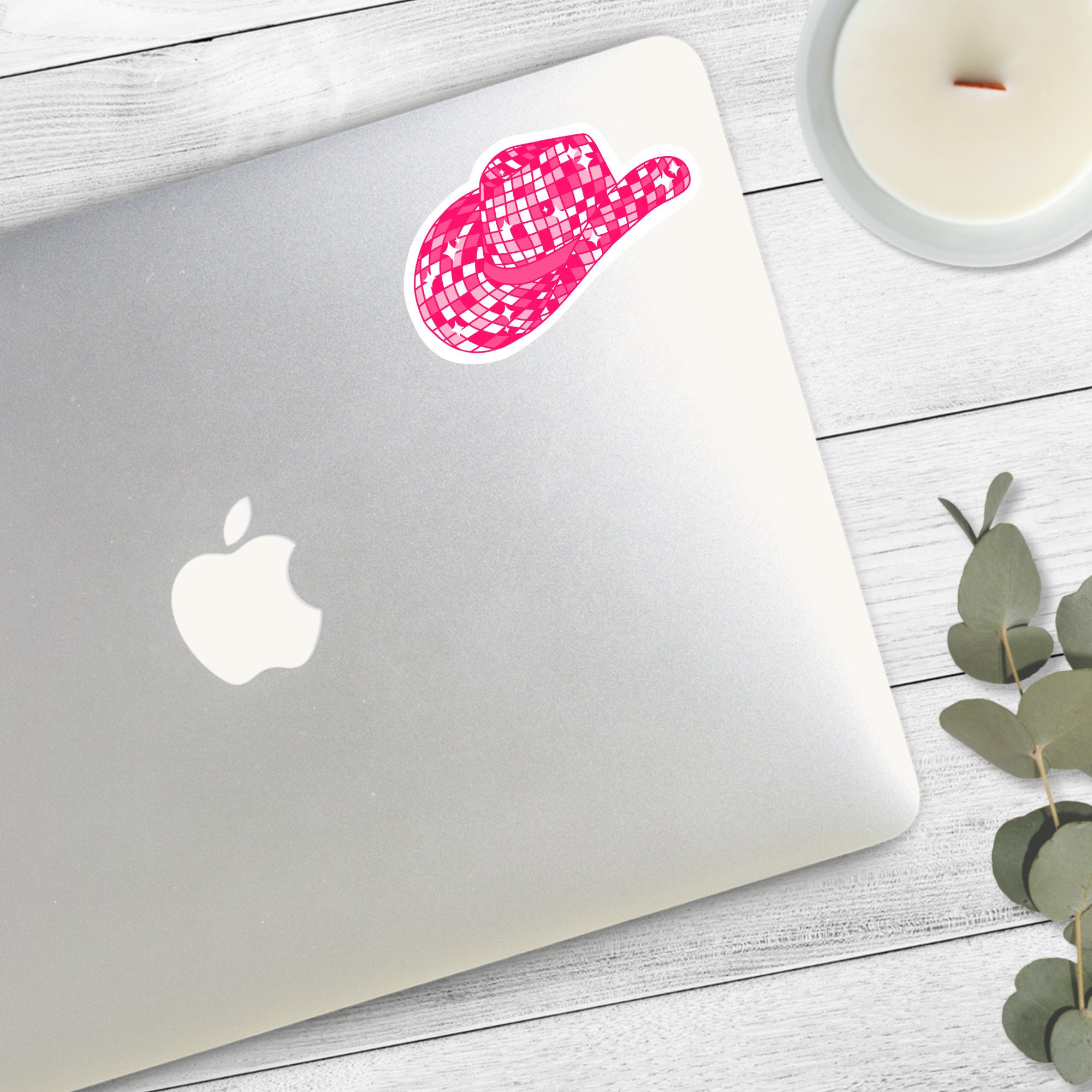 Disco Cowboy Hat Sticker | Cowgirl Vibes Sticker, Cowboy Stickers ...