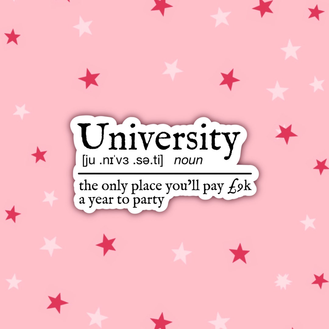 University Definition | Student Life Stickers | College Life ...