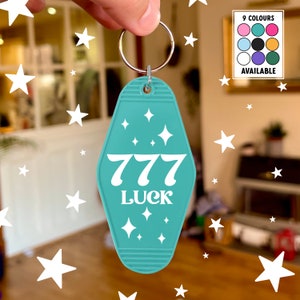 777 Angel Number Keychain | Motel Style Keychains, Manifestation, Angel ...