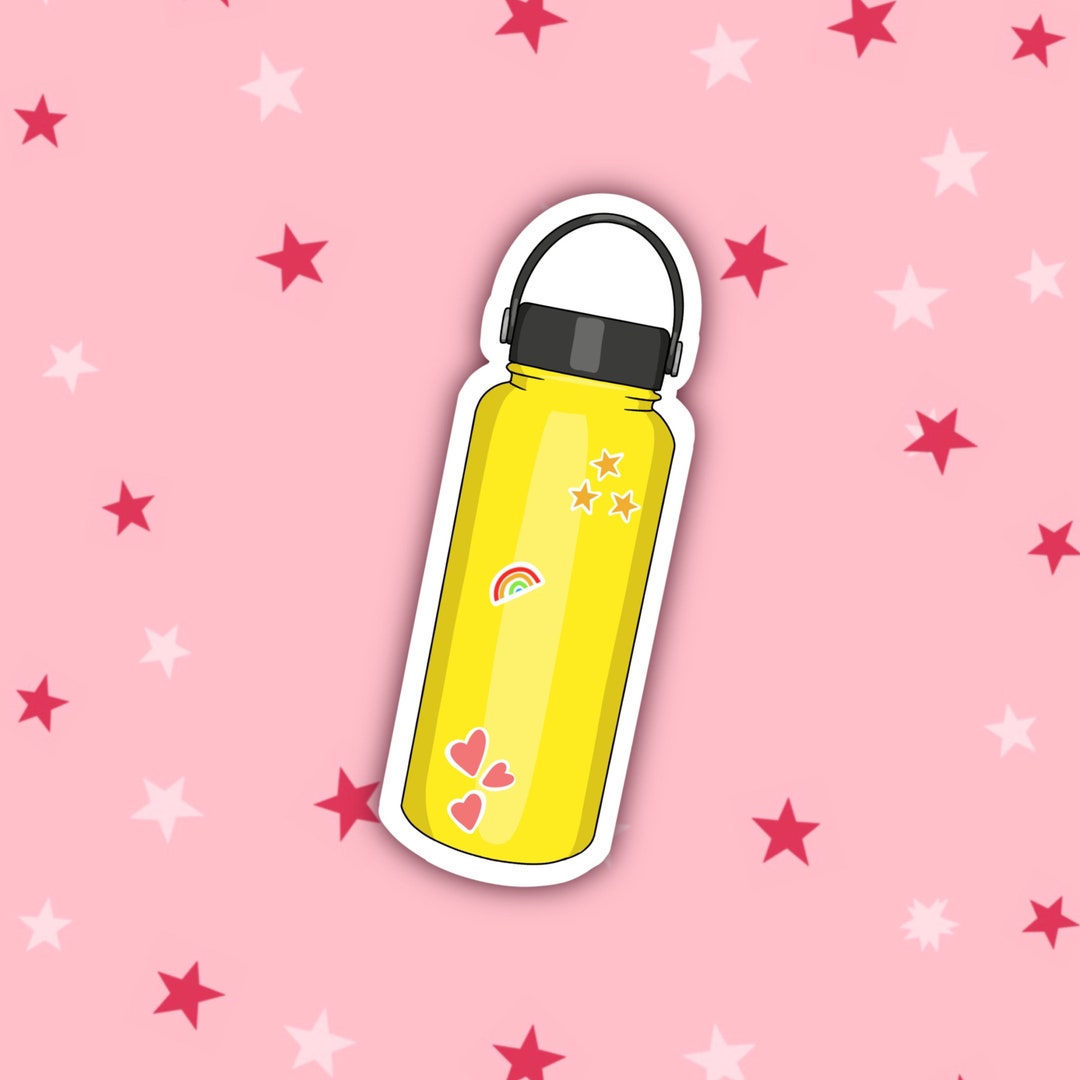 Aesthetic Water Bottle | Hydro | Aesthetic Girlie Stickers - Etsy