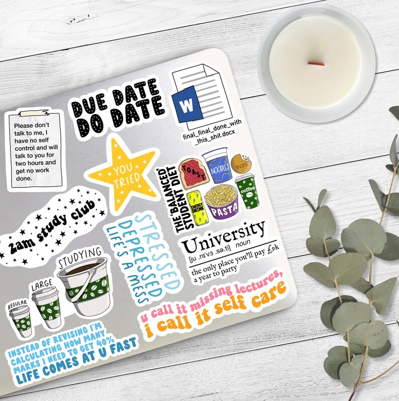 Final Final Final Document Student Life Stickers College | Etsy