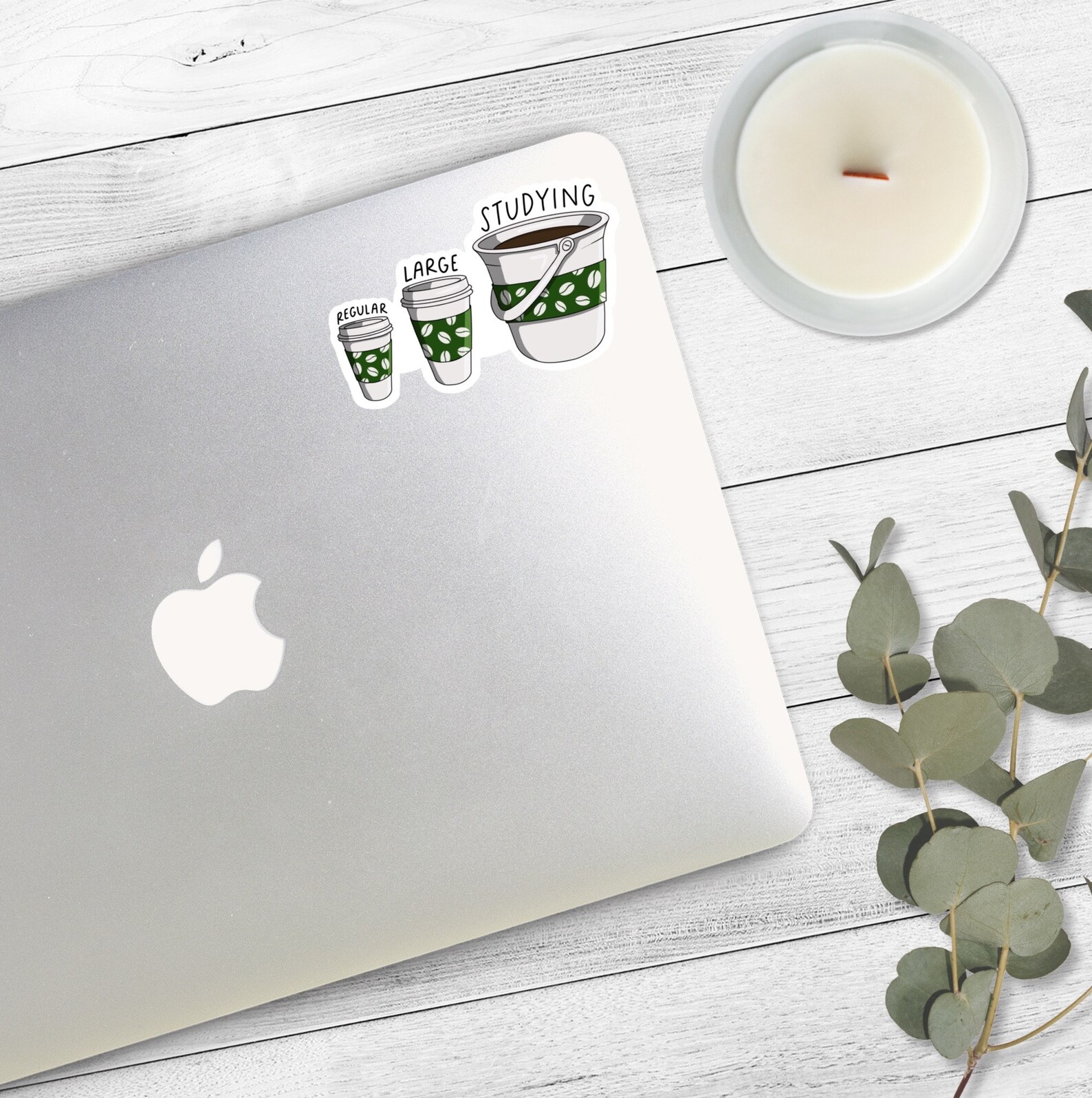 Bucket of Coffee Student Life Stickers College Life | Etsy