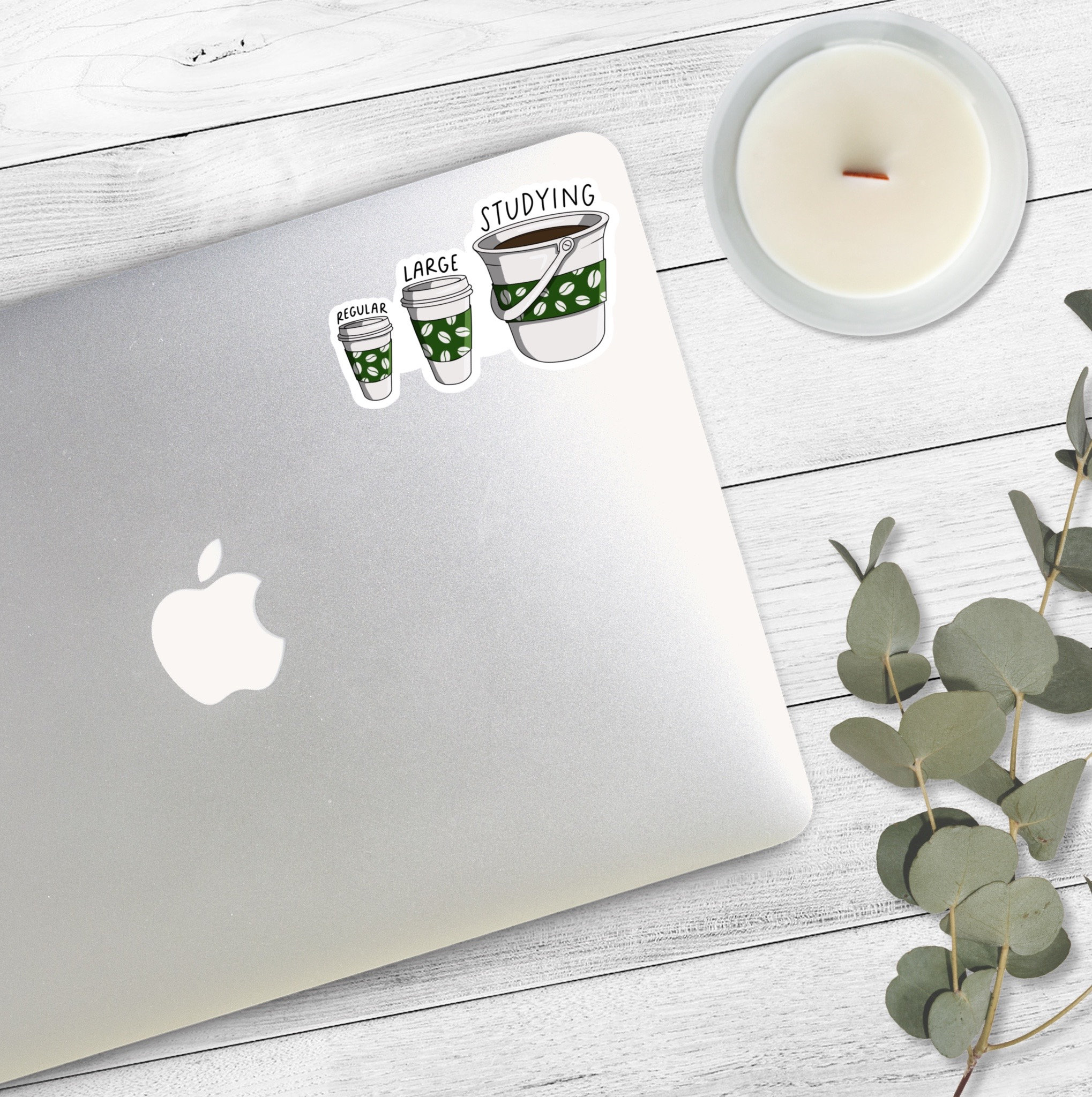 Bucket of Coffee Student Life Stickers College Life | Etsy