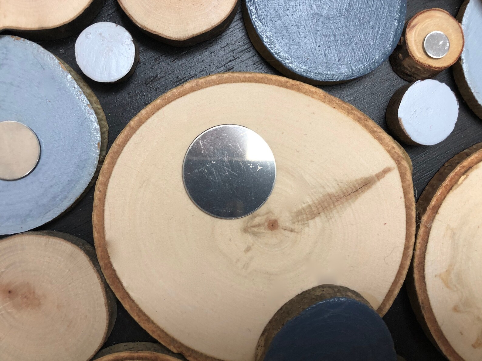 Wood Slice Wall Art, Wood Slice Mosaic, Abstract Wood Slice Art, Tree ...