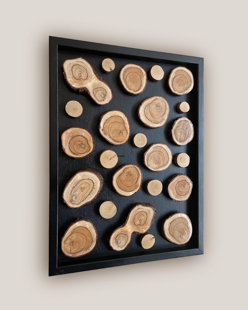 Wood Slice Wall Art Wood Wall Mosaic Reclaimed Wood Art - Etsy