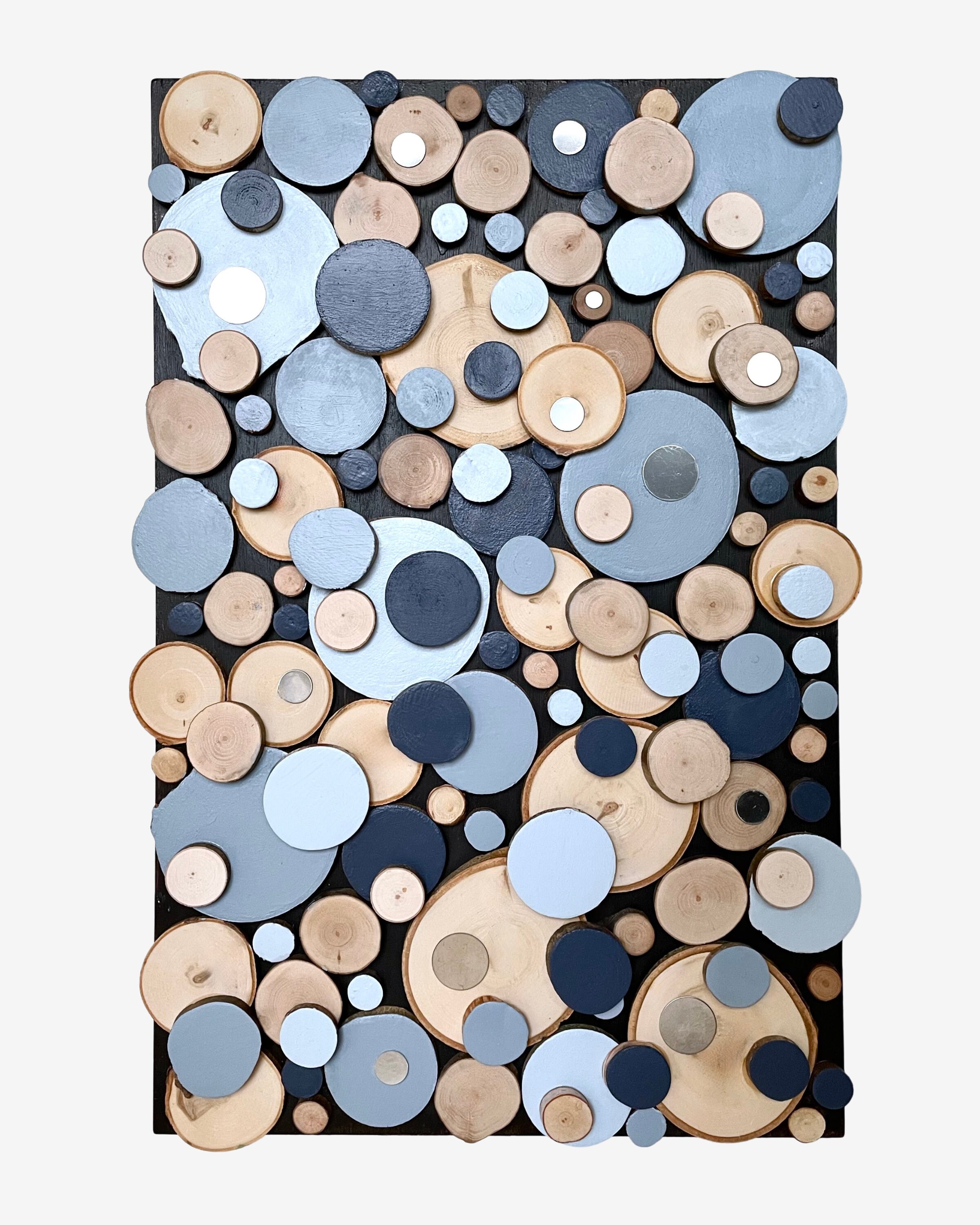 Wood Slice Wall Art, Wood Slice Mosaic, Abstract Wood Slice Art, Tree ...