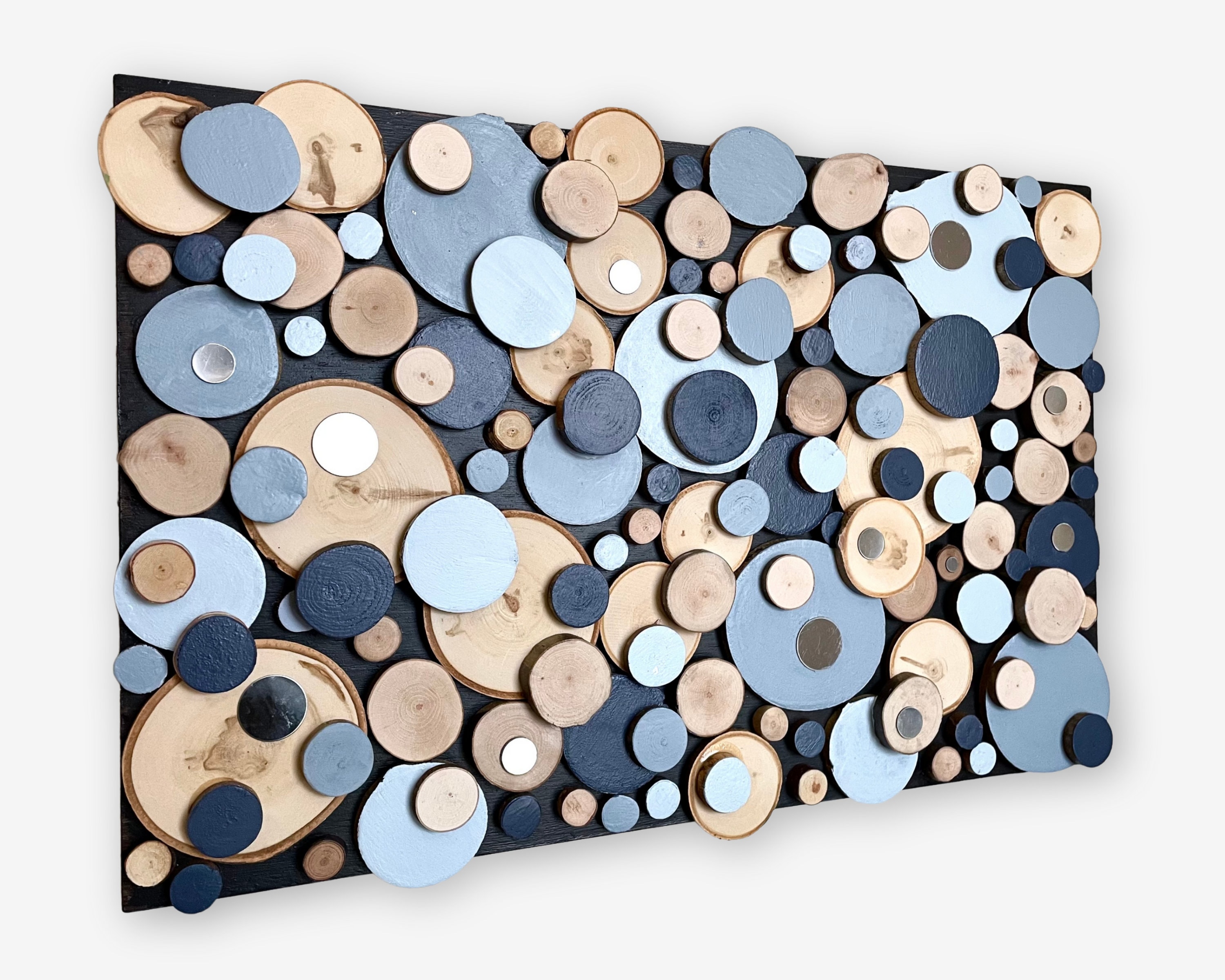 Wood Slice Mosaic, Wood Slice Wall Art, Tree Rounds Wall Art, Tree ...