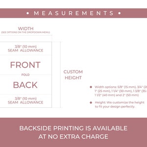 Custom Clothing Labels, Personalized Sewing Tags, Black or White Fold ...