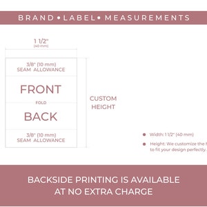 Clothing Tags & Custom Size Labels Set, Custom Sewing Labels Mixed Size ...