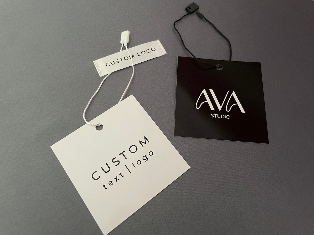 Double-sided Square Custom Hang Tags With Strings, 2 1/2 In. X 2 1/2 In ...