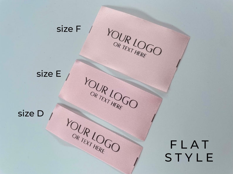 Pink Clothing Labels, Personalized Fold Over Tags, Custom Sewing Pink ...