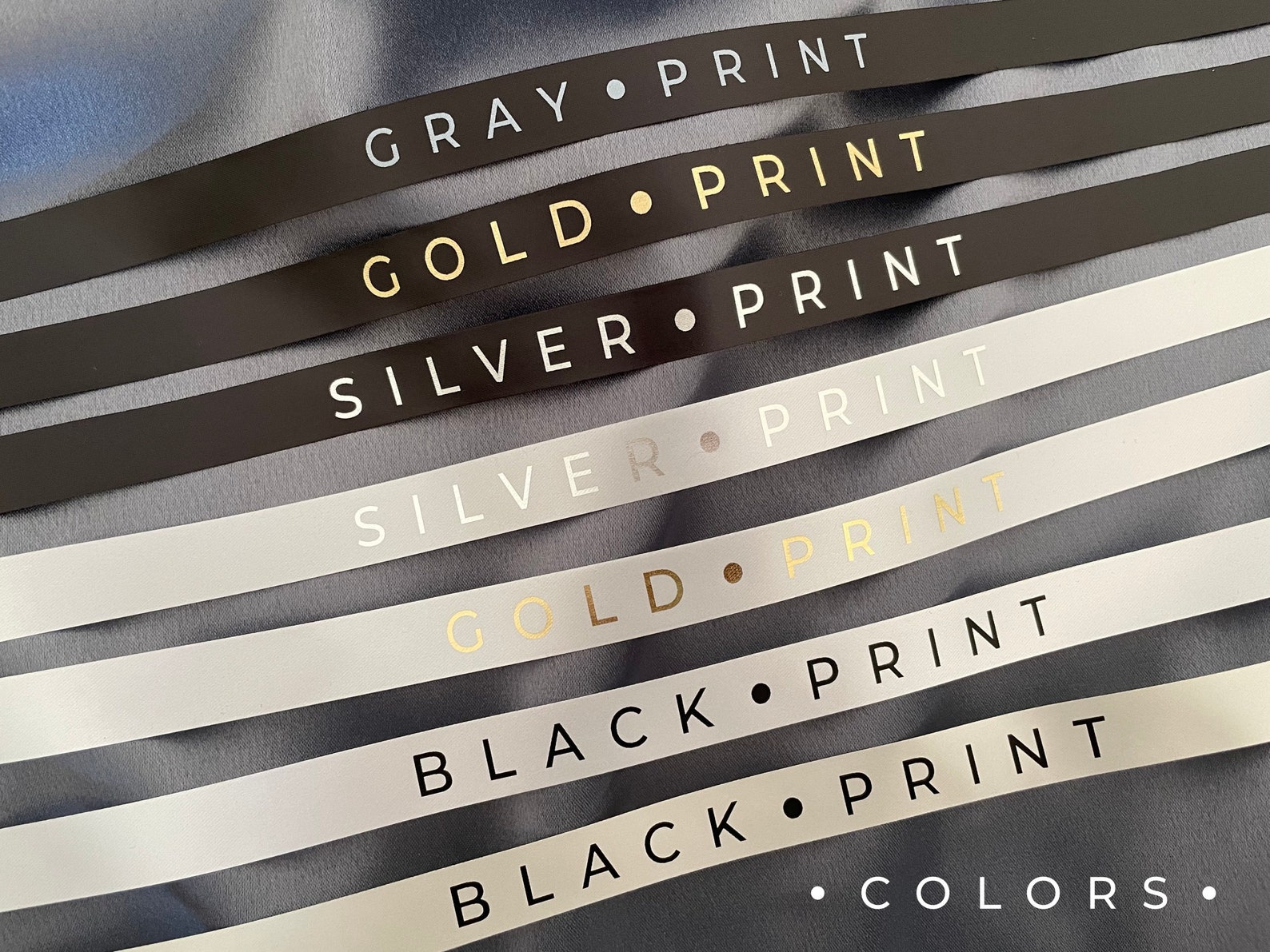 Set of 100 Soft Satin Labels in Cream, Black or White, Personalized ...