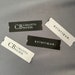 Set of 100 Soft Satin Labels in Cream, Black or White, Personalized ...
