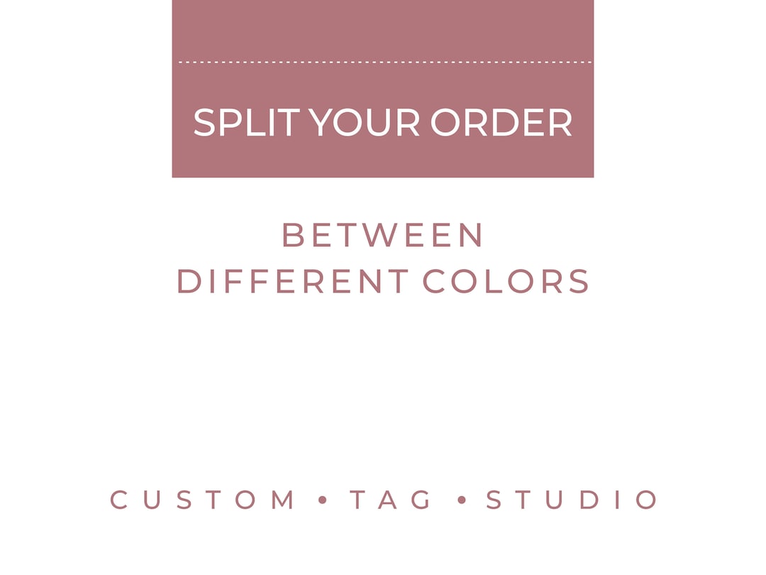 Split Set of Labels Into Different Colors - Etsy