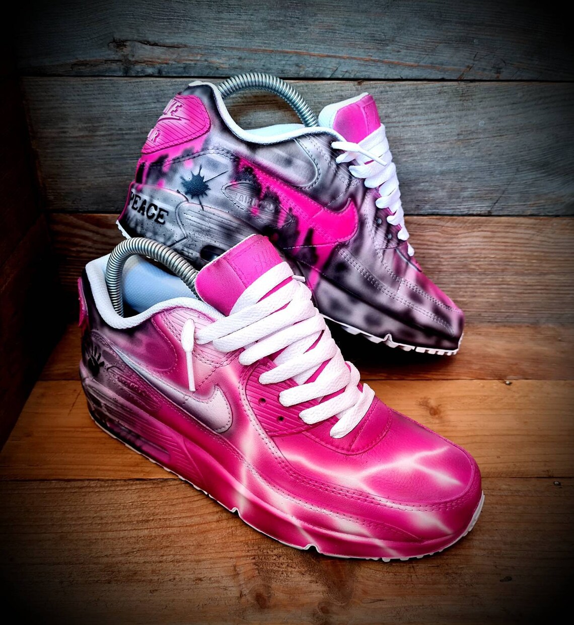 Custom Painted Air Max - Etsy UK