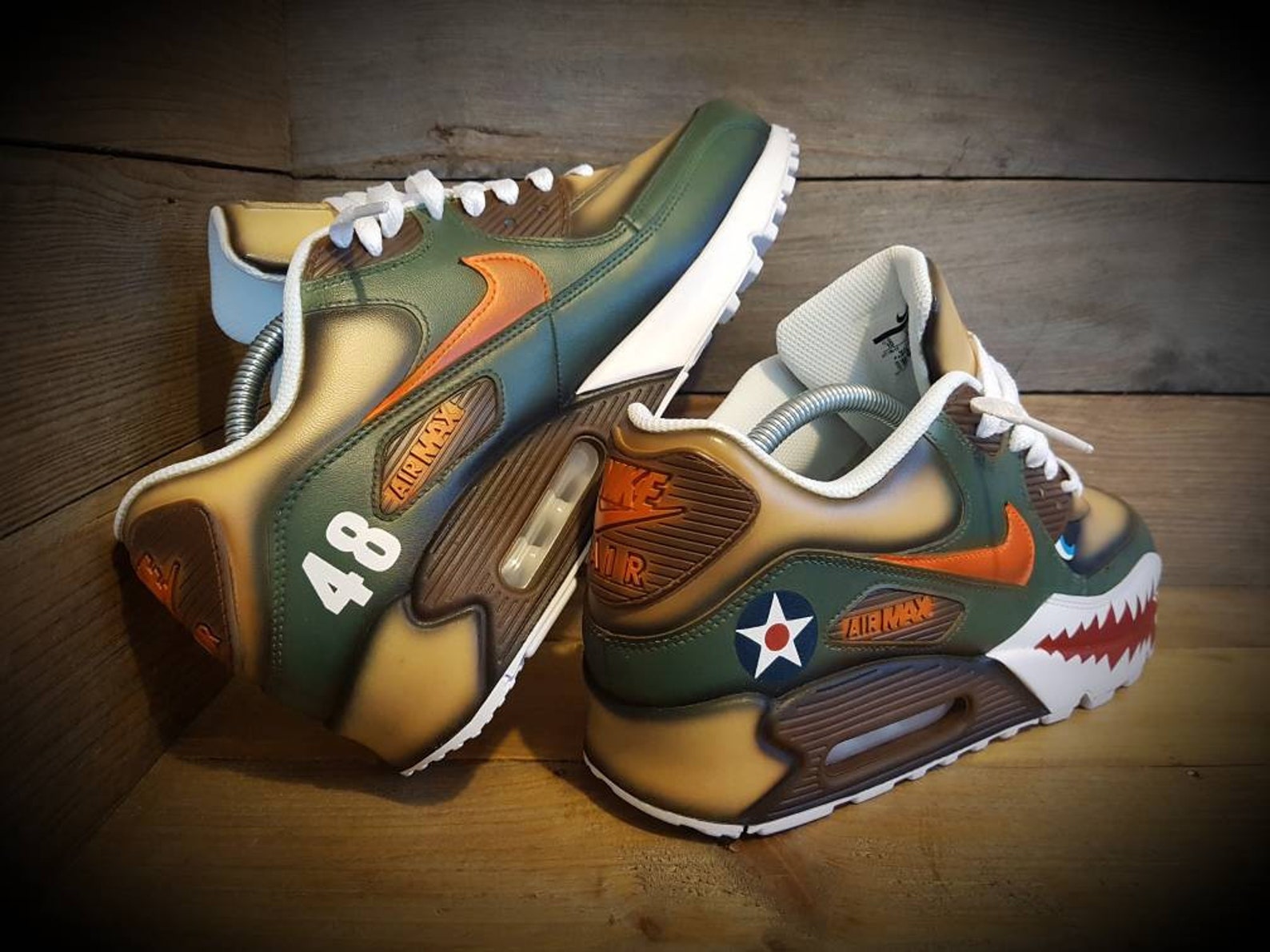 Custom Painted Air Max 90/sneakers/shoes/kicks/premium/personalised ...