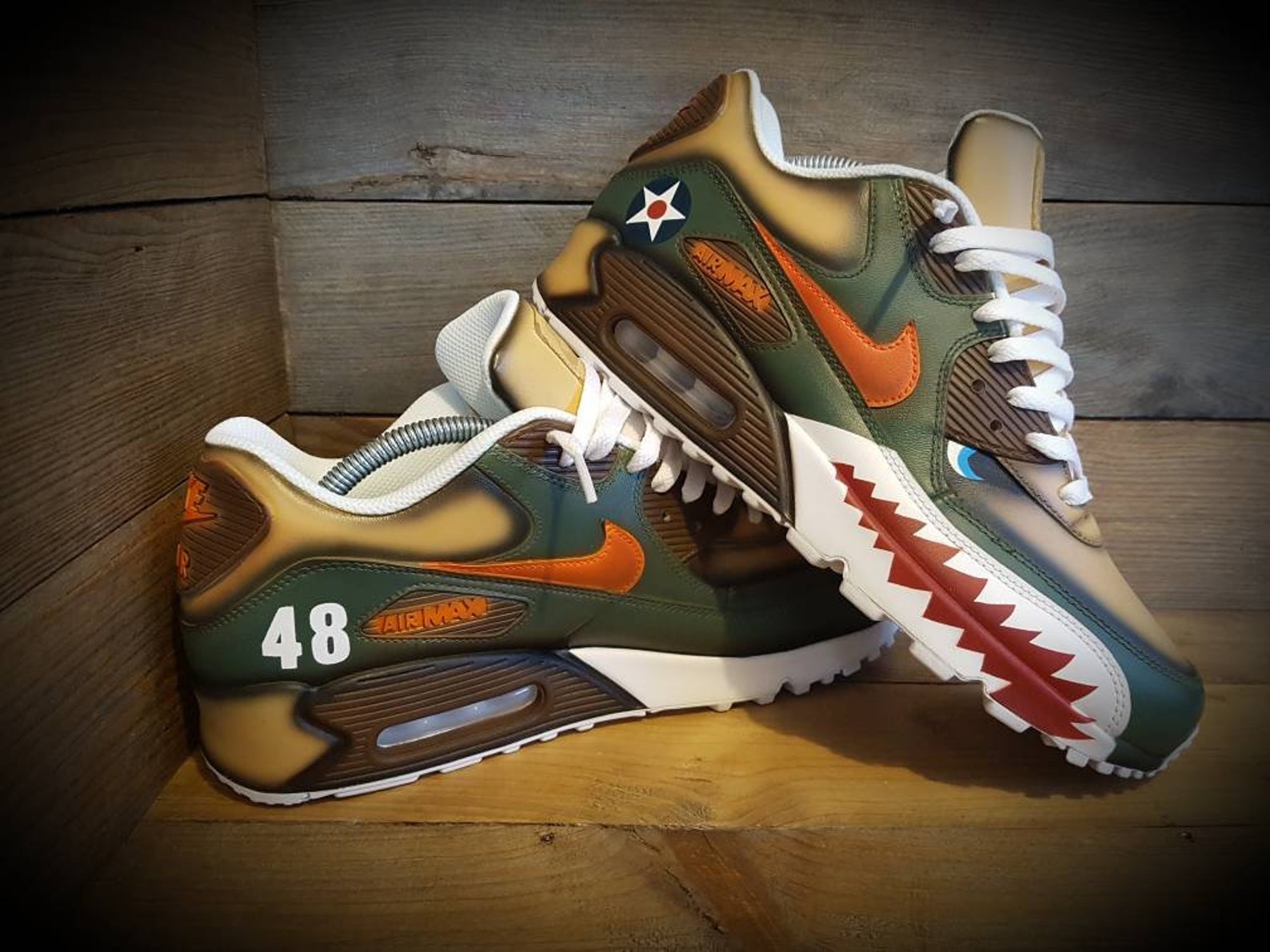 Custom Painted Air Max 90/sneakers/shoes/kicks/premium/personalised ...