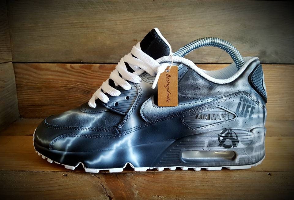 Custom Painted Air Max 90/sneakers/shoes/kicks/premium/personalised ...