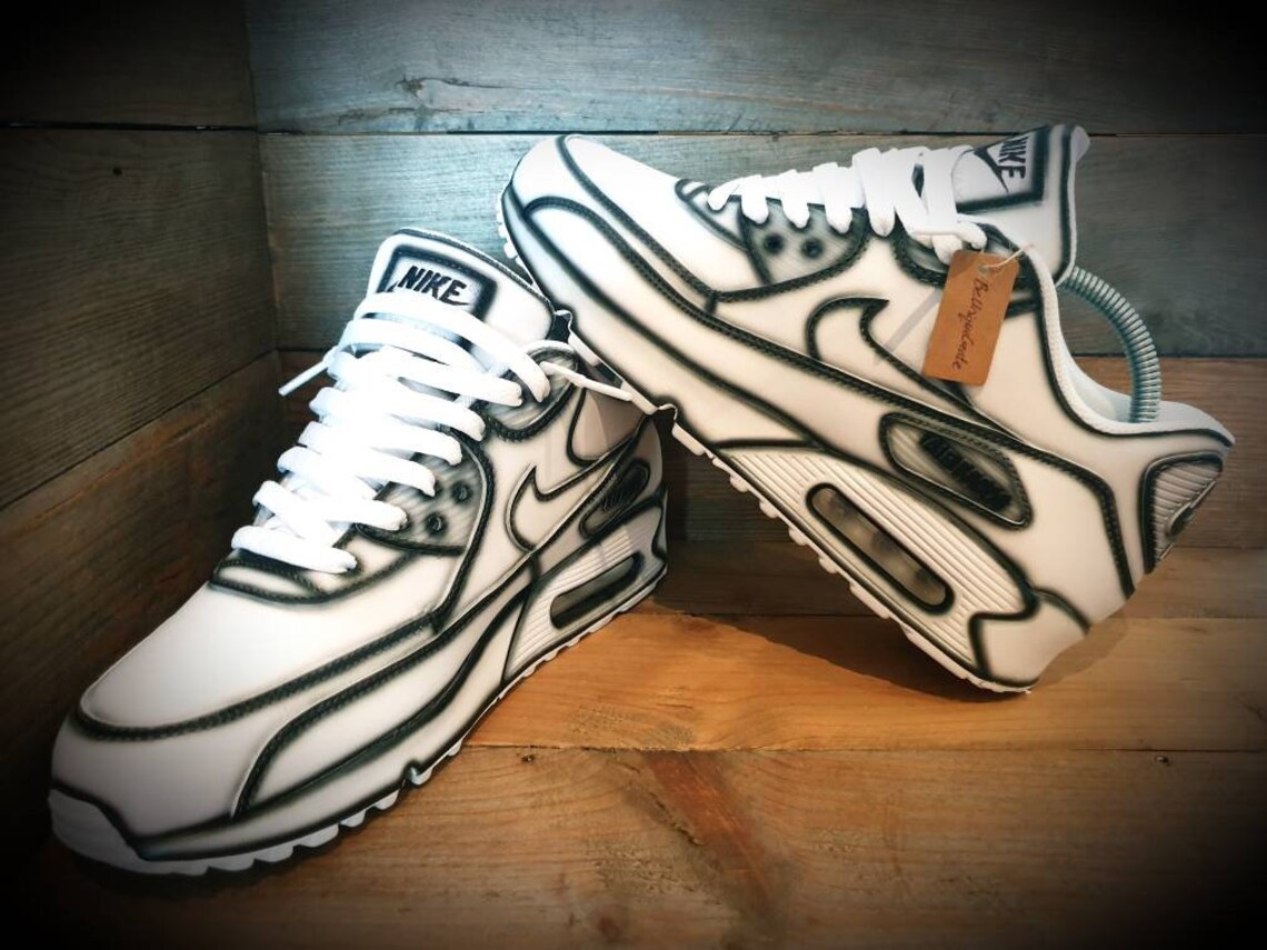 Custom Painted Air Max 90/sneakers/shoes/kicks/art/cartoon - Etsy