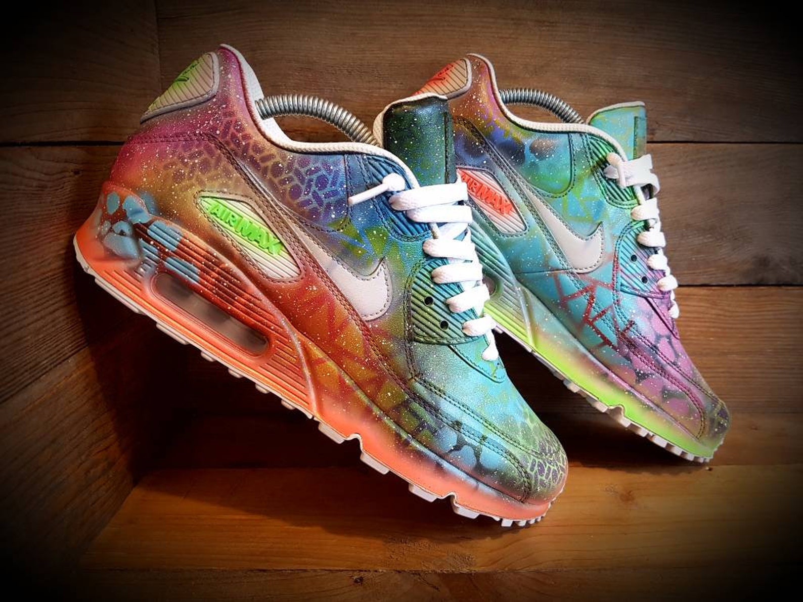 Custom Painted Air Max - Etsy UK