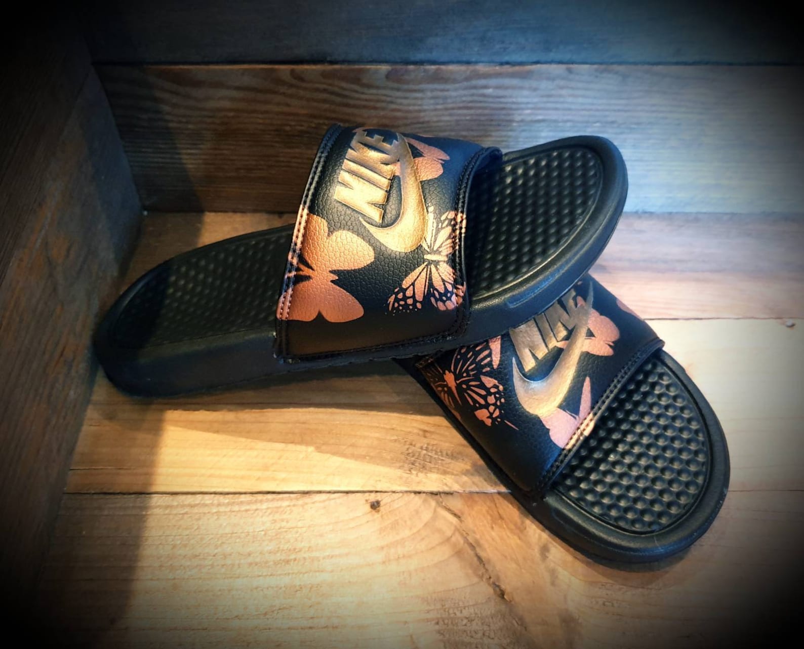 Custom Painted Sliders/slides/flip Flops/beach Sandals/air | Etsy