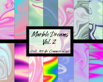 Marble Digital Paper Marble Background Colorful Background Scrapbook ...