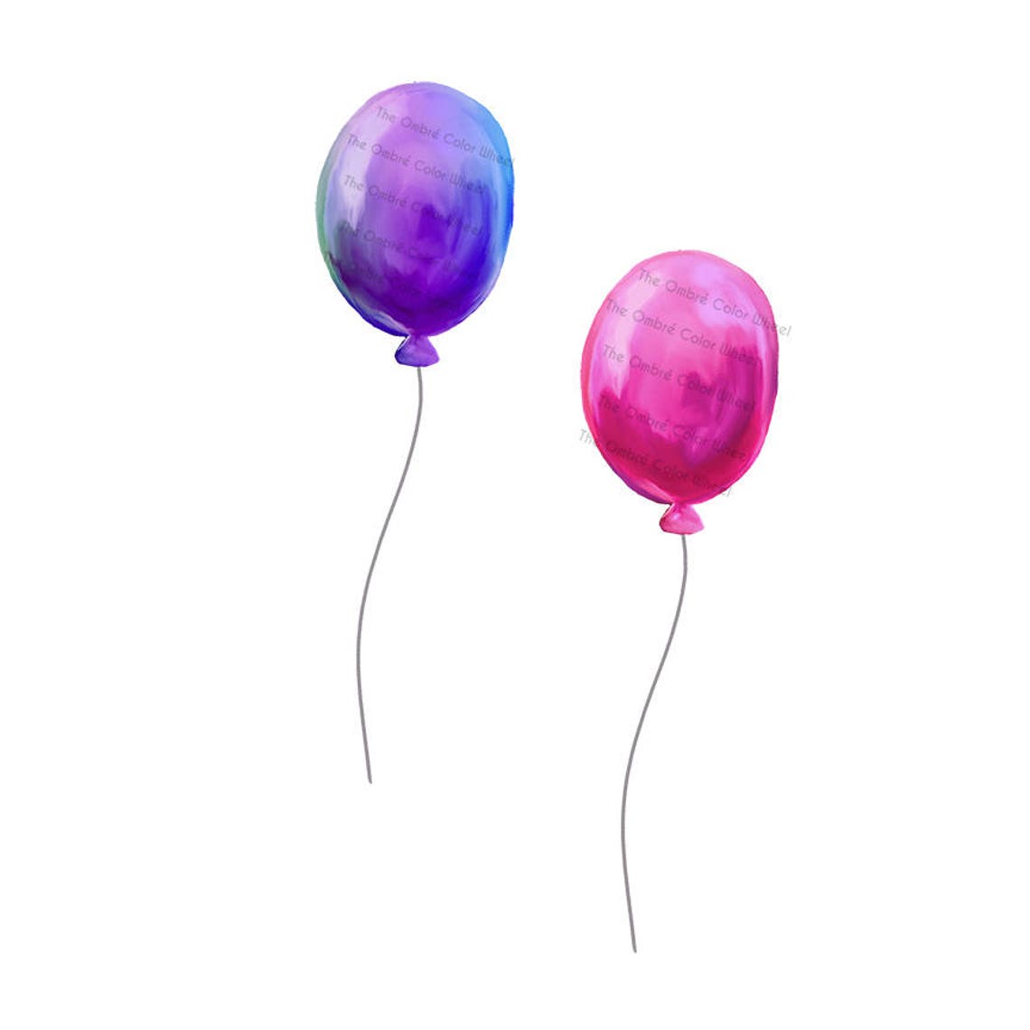 Birthday Clip Art | Birthday Balloons | Rainbow Balloons | Birthday ...