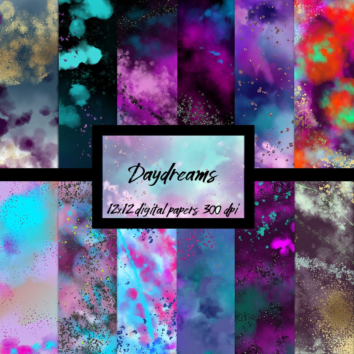 Ink Splatter Textures, Marble Texture, Watercolor Blends, Galaxy Paper ...