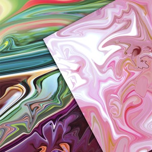 Liquid Marble Digital Paper Marble Background Colorful Background ...